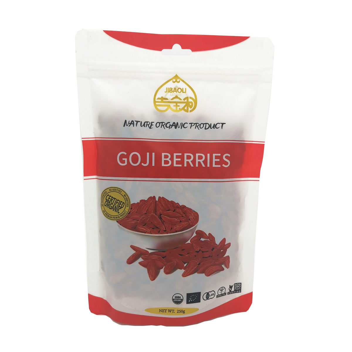 Organic Goji Berries 有机宁夏贡枸杞—250g – Bee's Brand